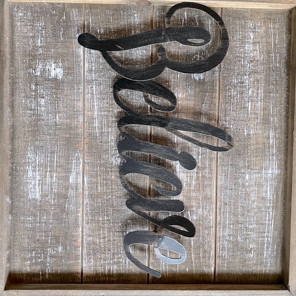 Wall Decor | Motivational Sign Believe And Laugh Made In Metal | Poshmark